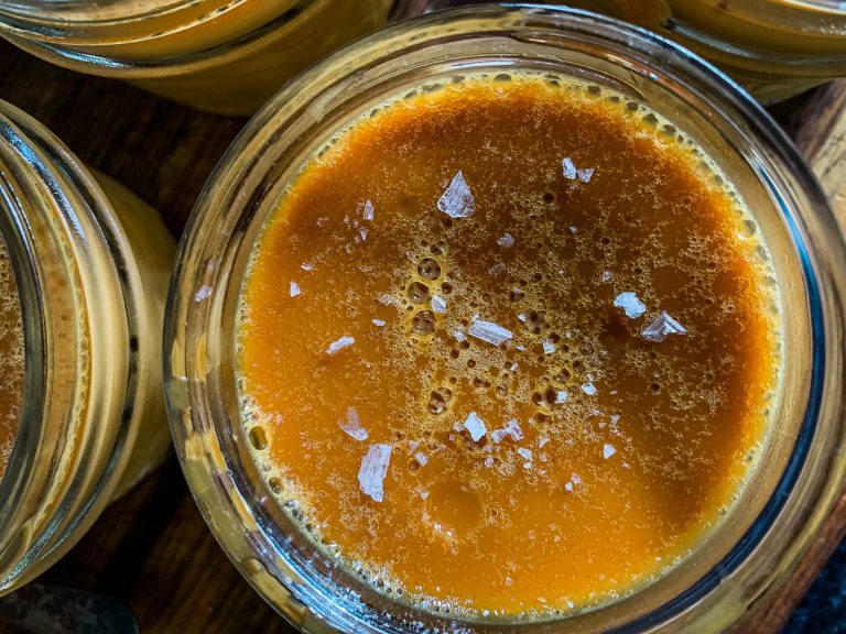Salted Burnt Caramel Custard » Not Entirely Average