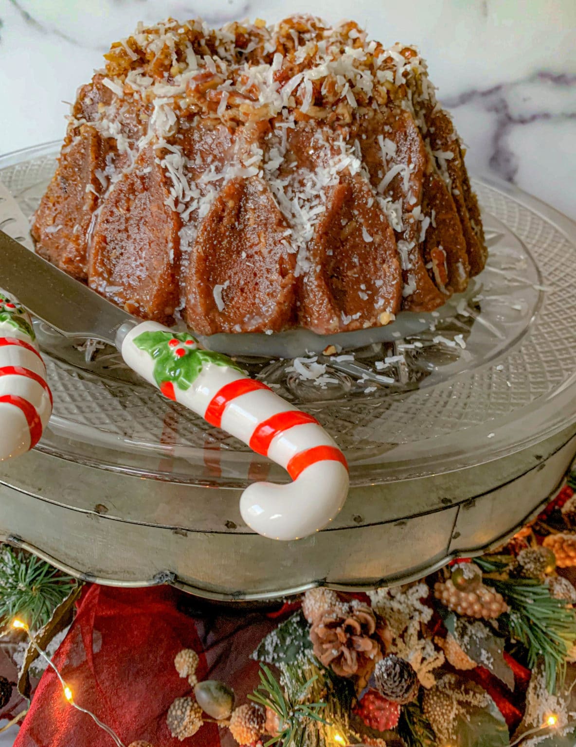 Rum Soaked Southern Coconut Pecan Cake » Not Entirely Average