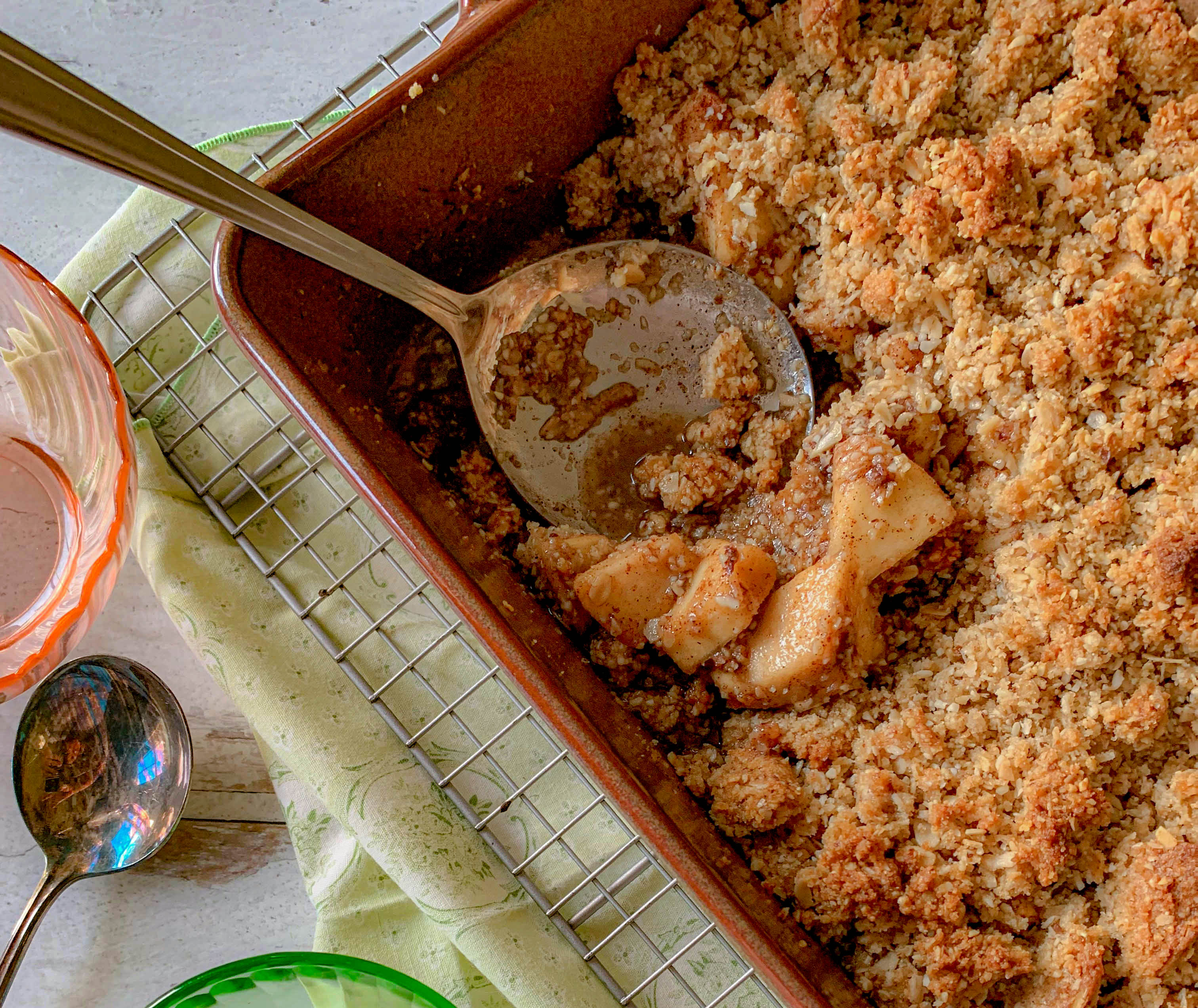 Irish Custard with An Orchard Pear Crumble » Not Entirely Average