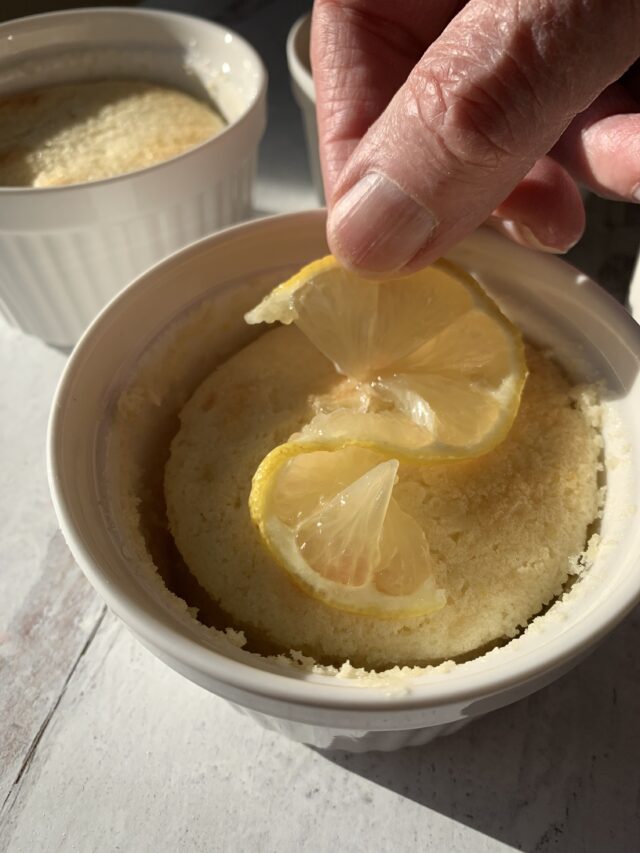 Warm Lemon Pudding Cakes » Not Entirely Average