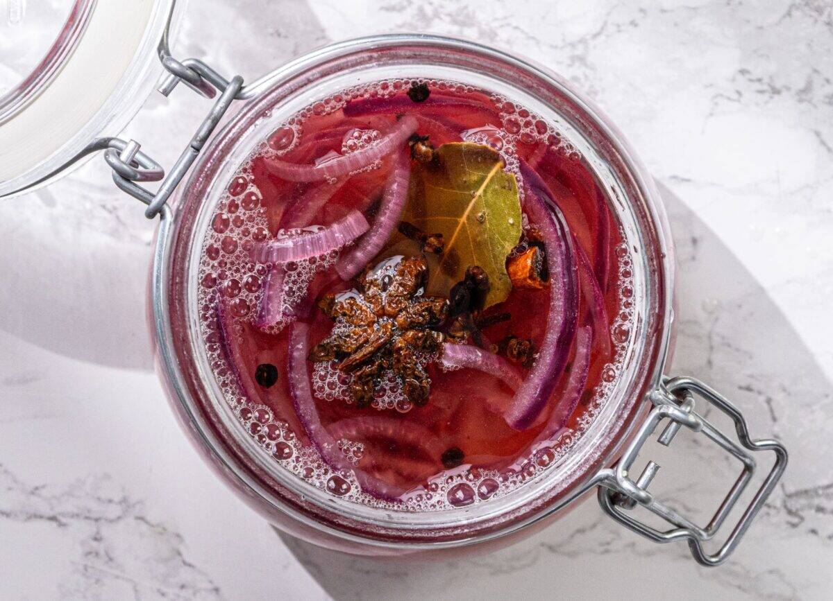 Sweet and Spicy Pickled Red Onions » Not Entirely Average